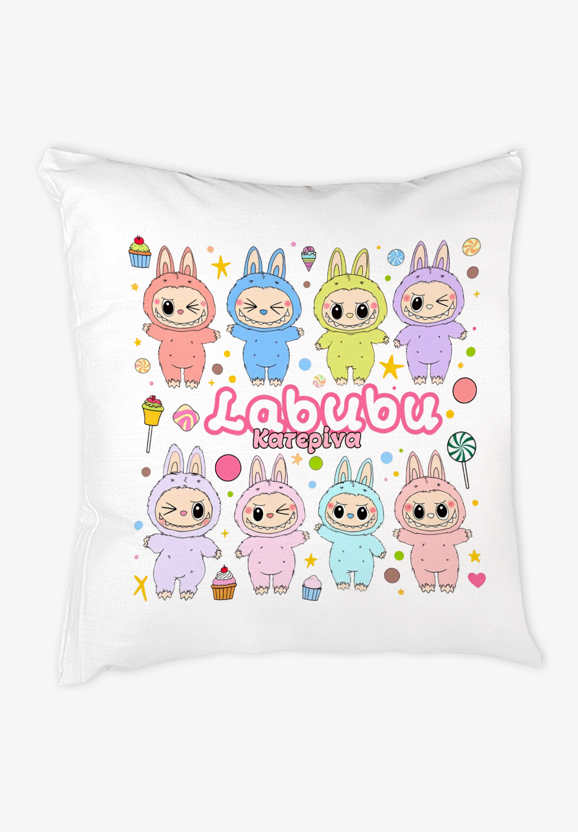 Μαξιλάρι Labubu Friends με Όνομα